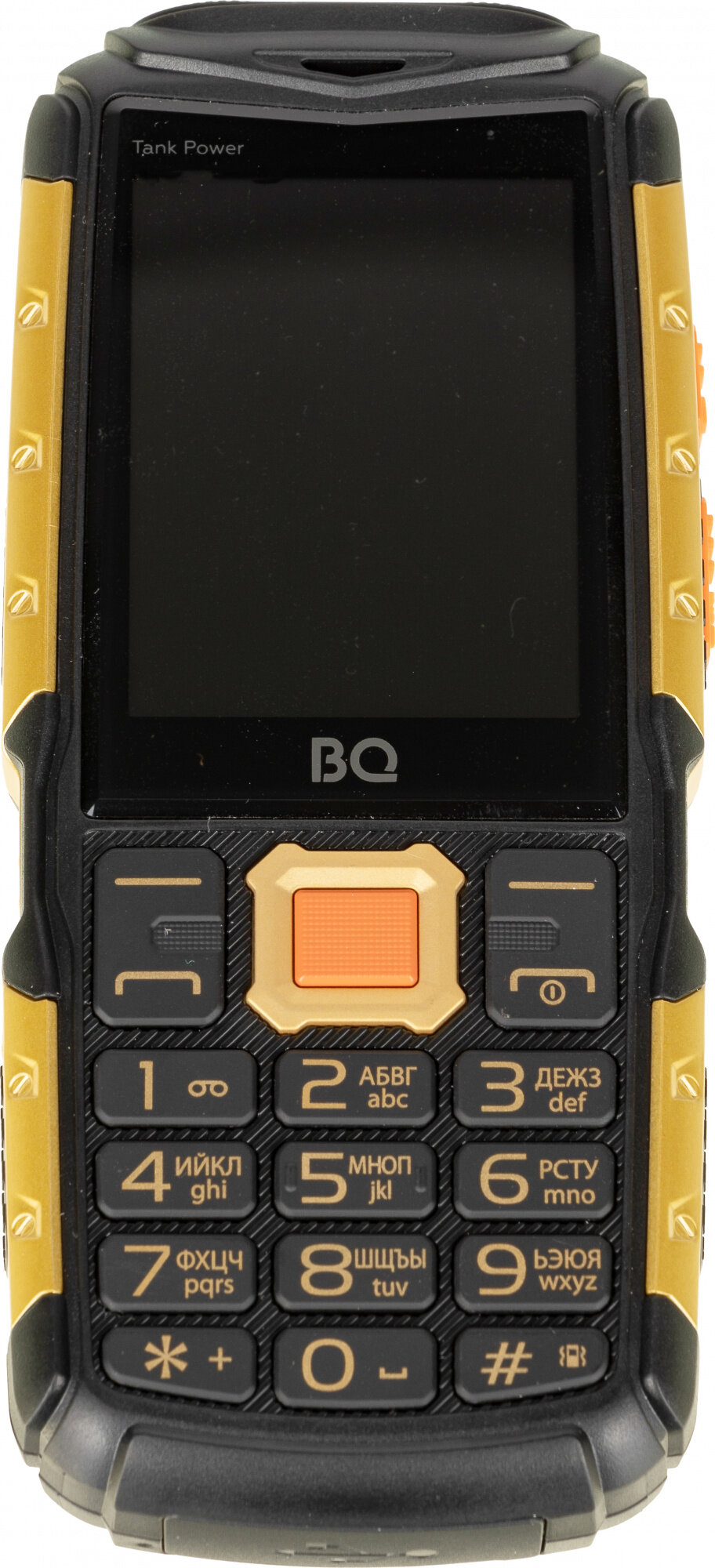 Телефон мобильный 2430 Tank Power Black/Gold