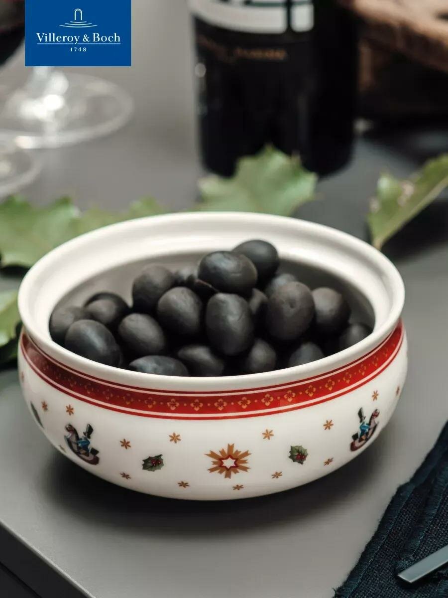 Сахарница новогодняя 10х13 см, Toy's Delight, Villeroy & Boch, Премиум-Фарфор