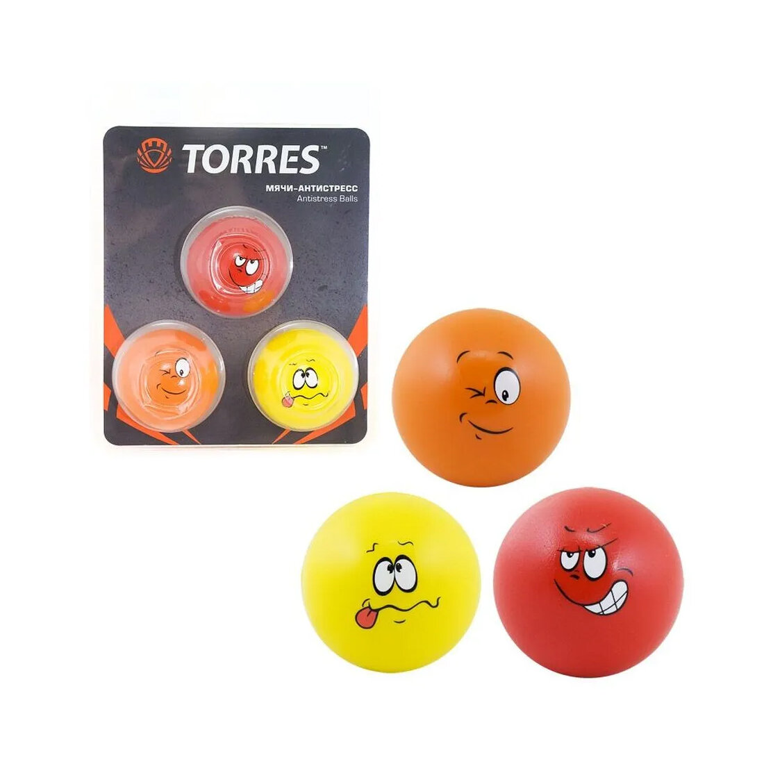 Эспандер кистевой Antistress x3 TORRES AL0026 для мышц кисти и предплечья