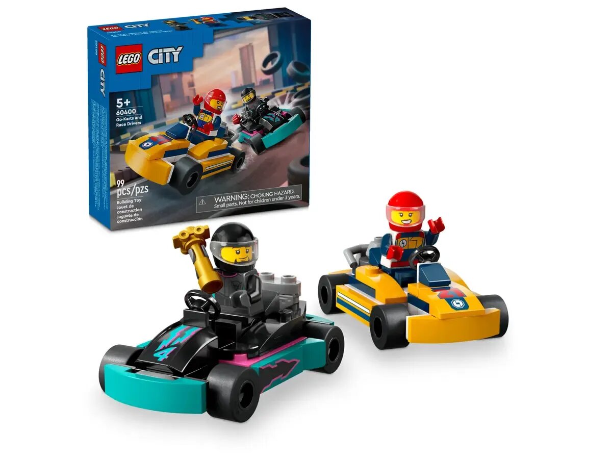 Конструктор LEGO City 60400 Картинг и гонщики