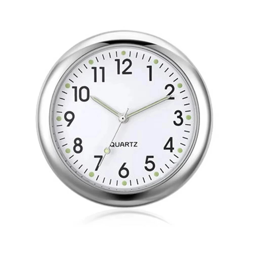 Автомобильные часы, светящиеся мини-часы, автомобильная приборная панель, внутренние наклейки, цифровые часы, механические кварцевые часы, автомобильные украшения, аксессуары белый