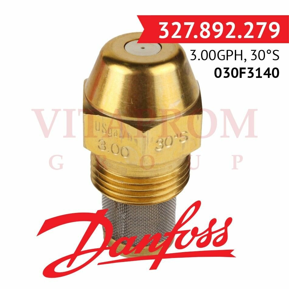 Форсунка Danfoss 3.00GPH,30S, 030F3140 — фото 1