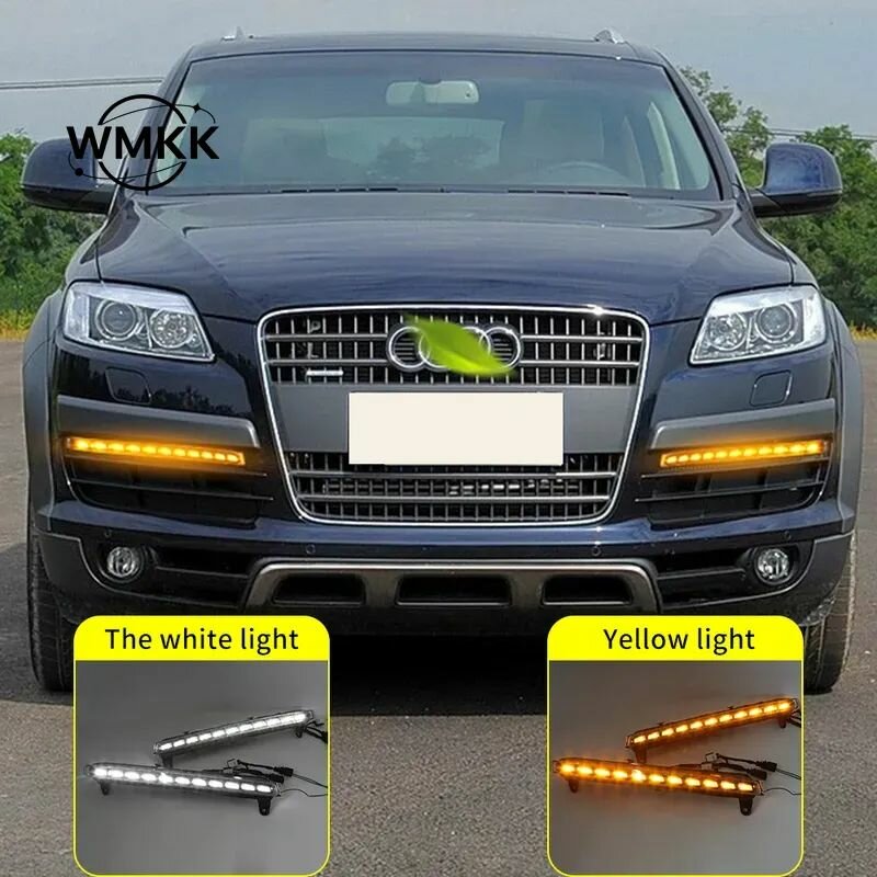 Фары автомобильные, Огни дневные ходовые, 2 шт, арт. Audi Q7 4L 2005-2009