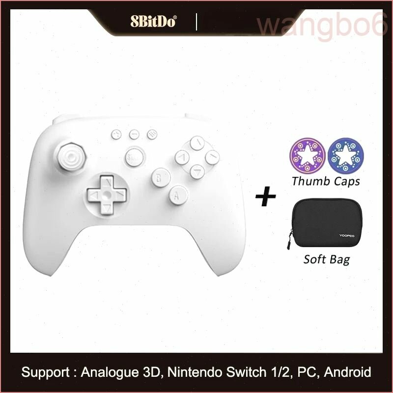 Геймпад-контроллер для аналогового 3D, Nintendo Switch / Switch 2, ПК, Windows и Android Gamepad 8Bitdo 64 Bluetooth