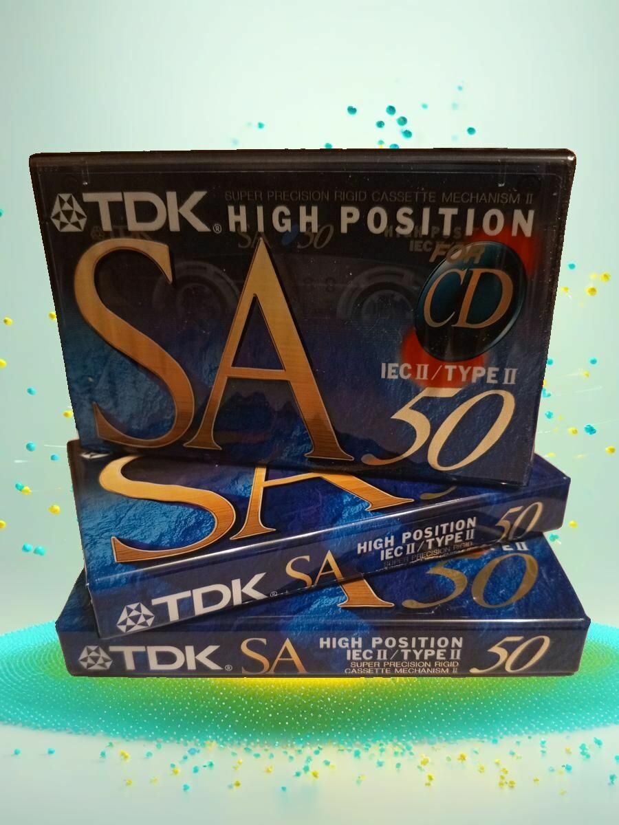 Аудиокассета TDK SA50 crom (1994г,1 шт)