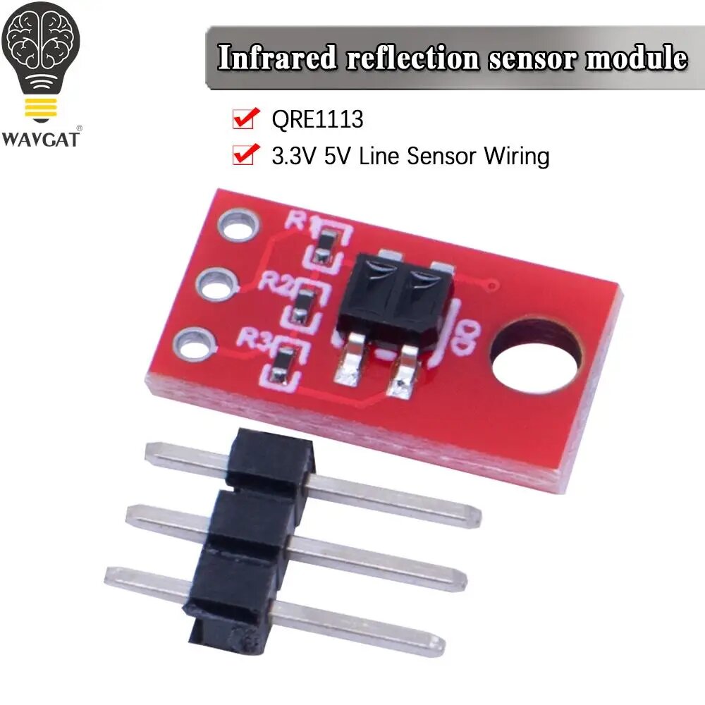 QRE1113 ИК-светодиодный модуль инфракрасного датчика отражения, конденсатор, разрядка, плата выключателя постоянного тока 3,3-5 В Qre1113, ИК-камера