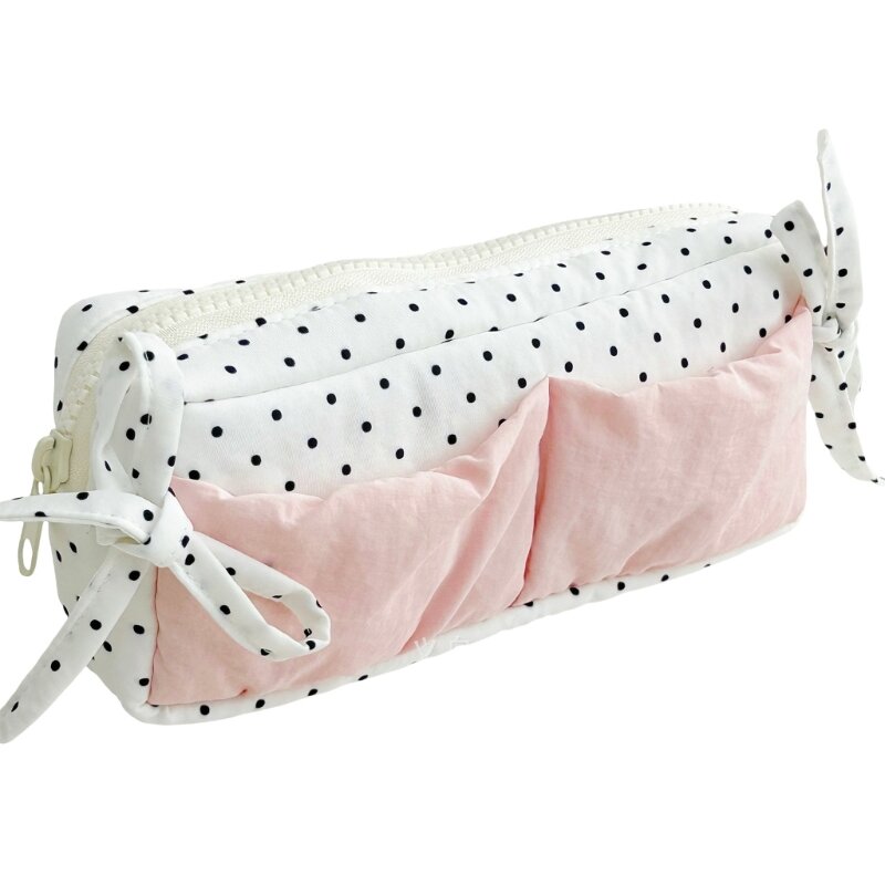 Большой Пенал С Бантом, Чехлы Для Ручек Большой Емкости, Органайзер для Карандашей, Дорожная Косметичка для Студенток, Школьный Офис