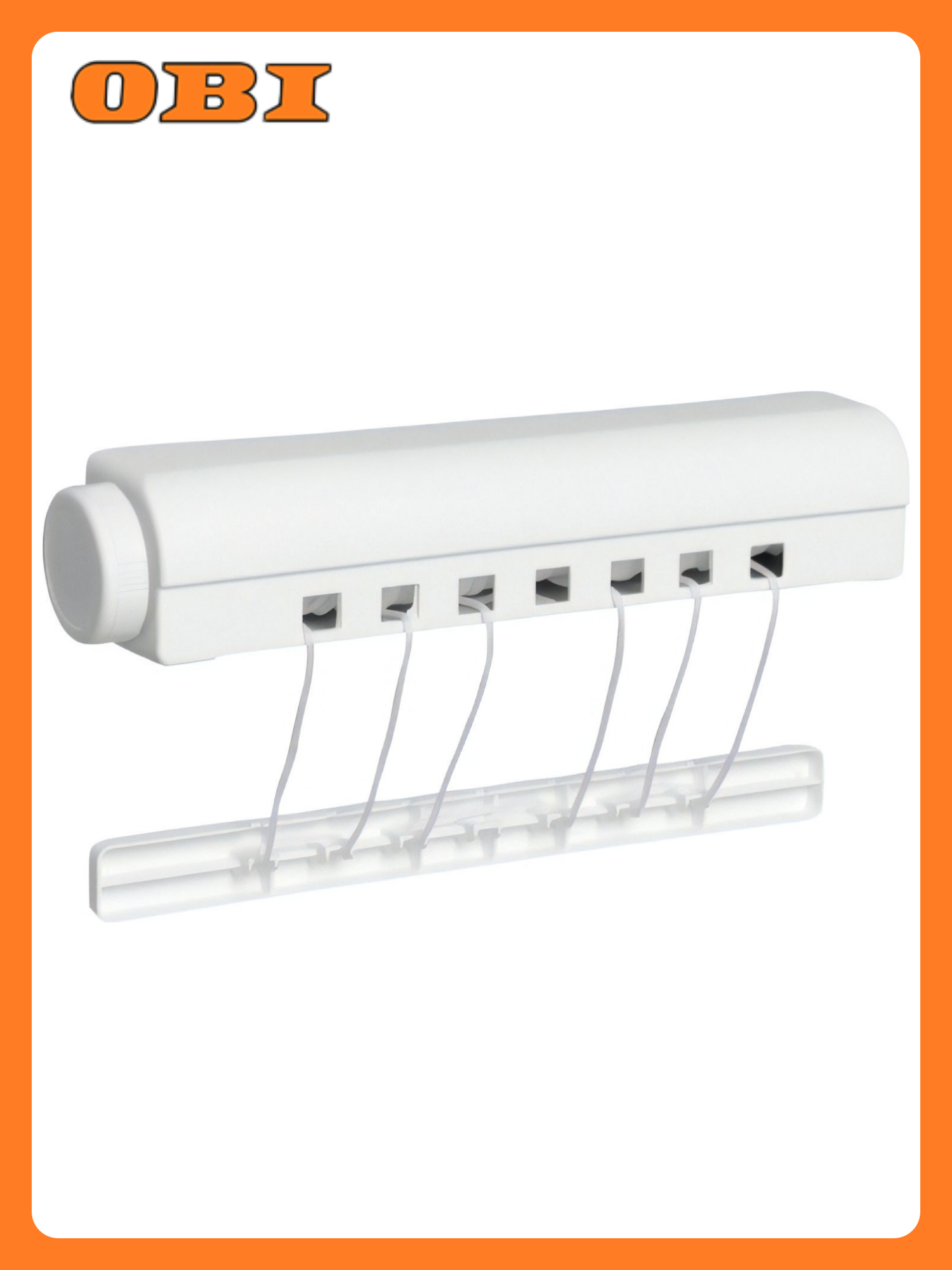 Сушилка для белья пластиковая JOY Home 21м 28х5 см, белый