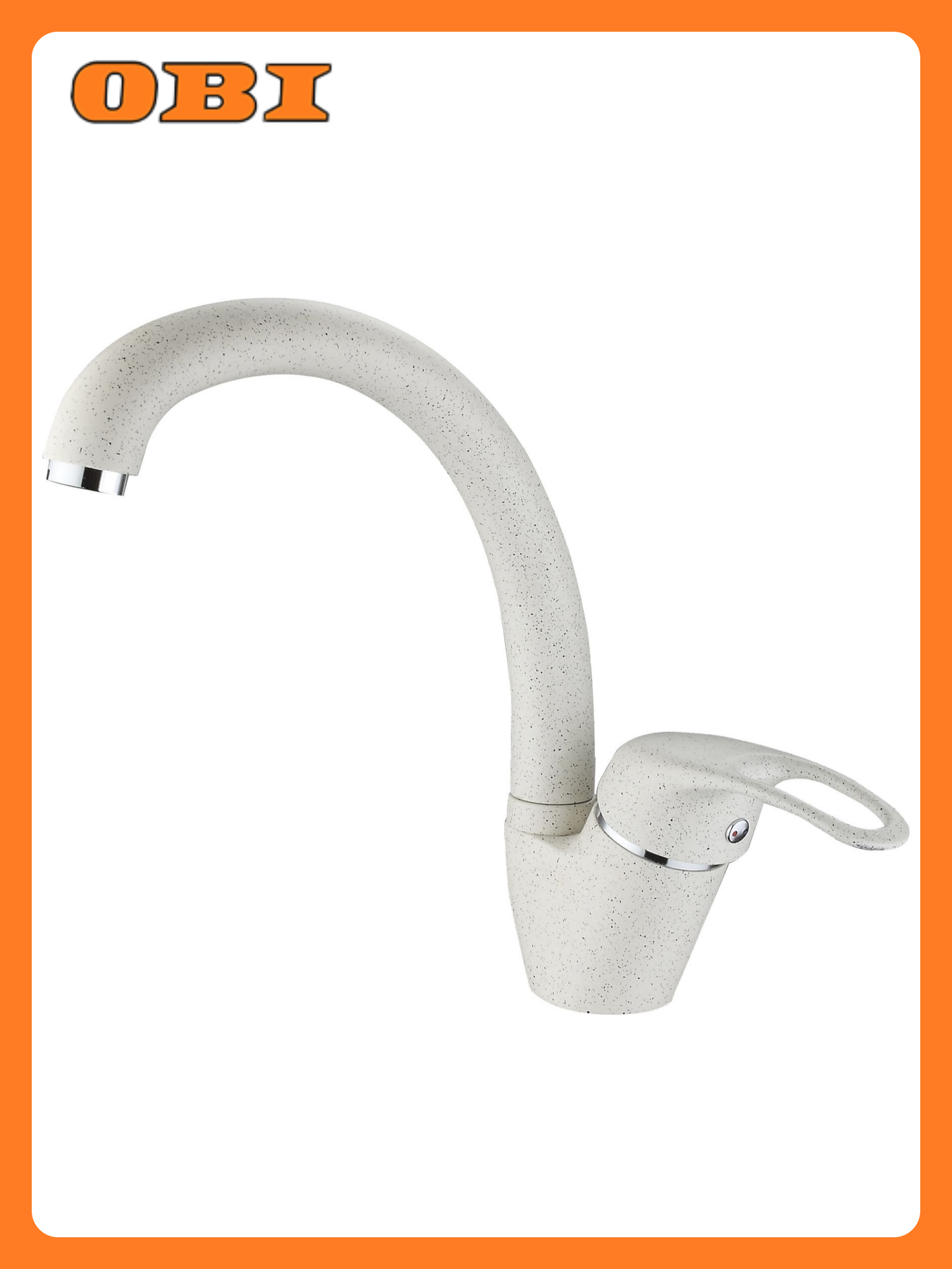 Смеситель для кухонной мойки ARGO JAMAICA 40-03 высокий поворотный излив, серый