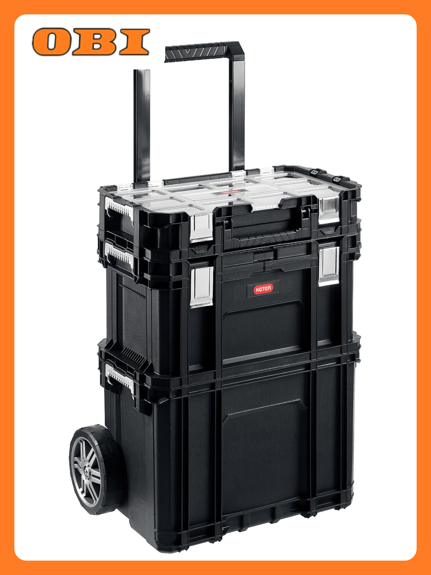 Ящик/тележка/органайзер для инструмента KETER SMART ROLLING 564х373х700 мм