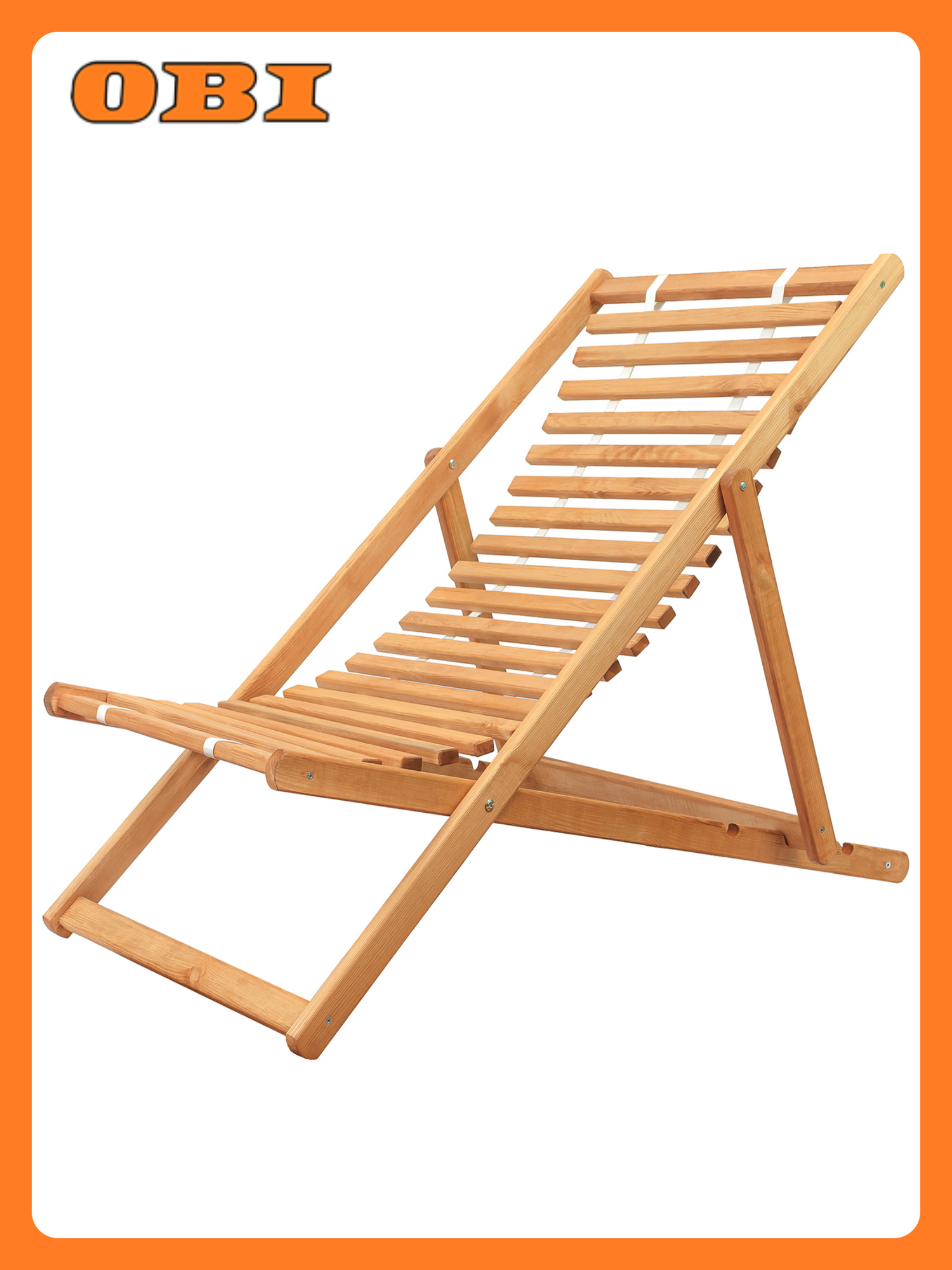 Кресло-шезлонг DYATEL сиденье из дерева сосна (цвет дуб) 130х60х80 см