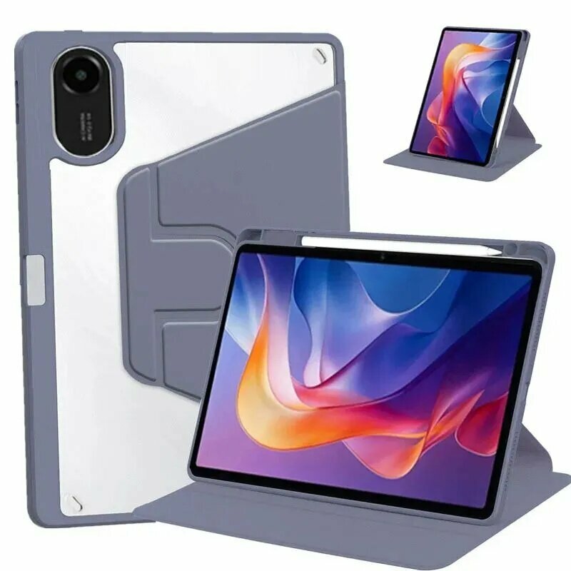 Для Xiaomi Redmi Pad 2 2025 11 дюйма защитный чехол Smart вращающийся с держателем карандаша совместимый Redmi Pad 2 4G 11"корпуса планшета