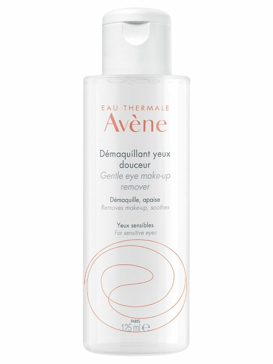 Авен Мягкое средство для снятия макияжа с глаз, 125 мл / AVENE Gentle eye make-up remover
