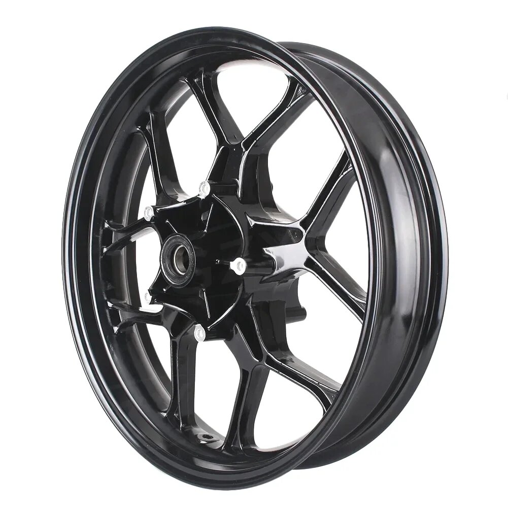 YZF-R1 2015-2022 Мотоцикл для Yamaha YZF R1 2015 2016 2017 2018 2019 2020 2021 2022 Черный/Синий обод переднего колеса с ЧПУ, алюминий Черный, black