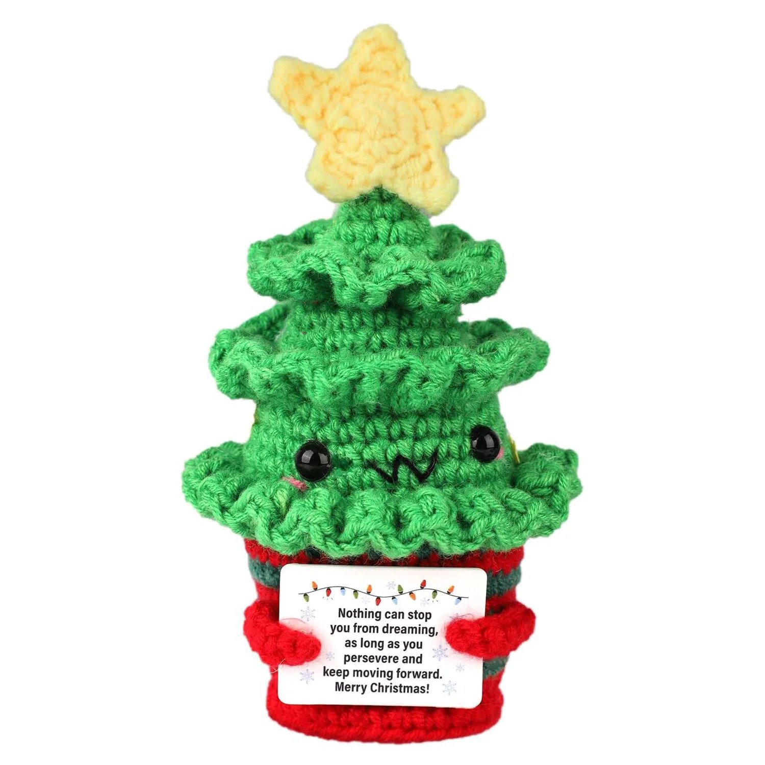 Вязаная кошка-талисман Зеленый, 9