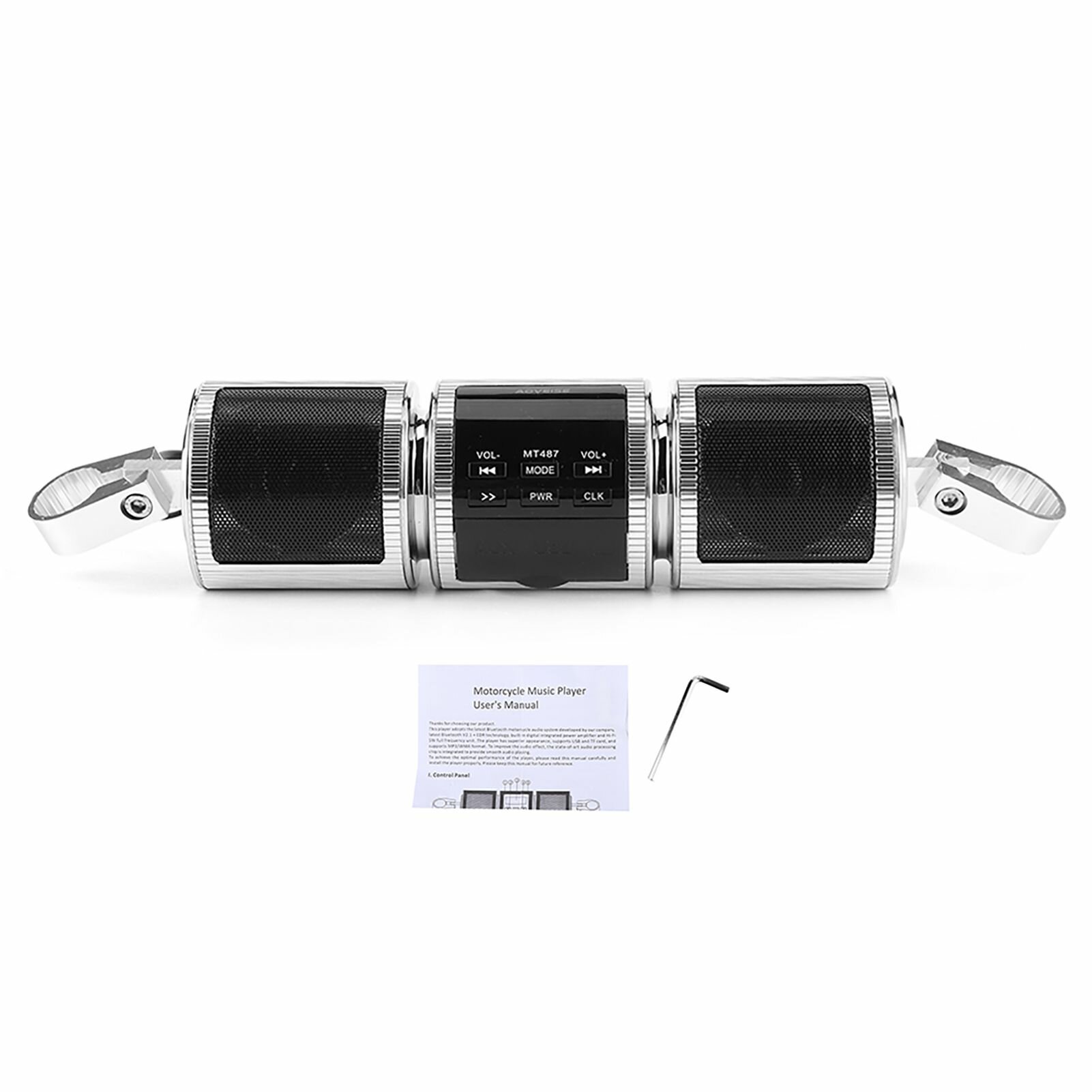 Беспроводная стереоколонка для мотоцикла, водонепроницаемый Bluetooth MP3-плеер, USB AUX SD, радио, аудиосистема с высококачественным звуком