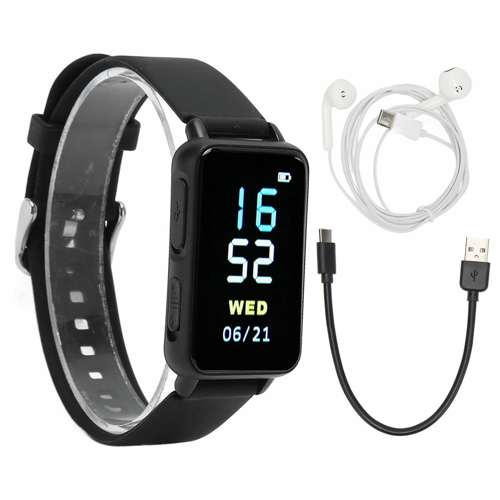 Диктофон Часы AI Intelligent HD с шумоподавлением Bluetooth MP3-рекордер Часы Цифровой диктофон Браслет 4G