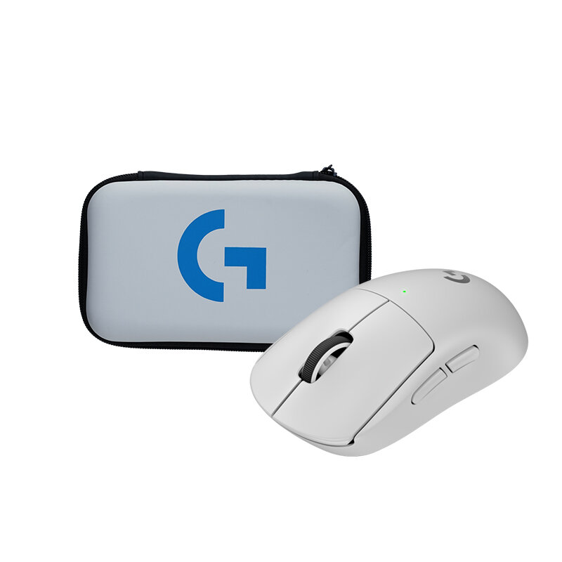 Игровая мышь Logitech G PRO X SUPERLIGHT Seam GPW 3 Generation Electric Competition, black, GPW 3rd Generation White Mouse + White Storage Box