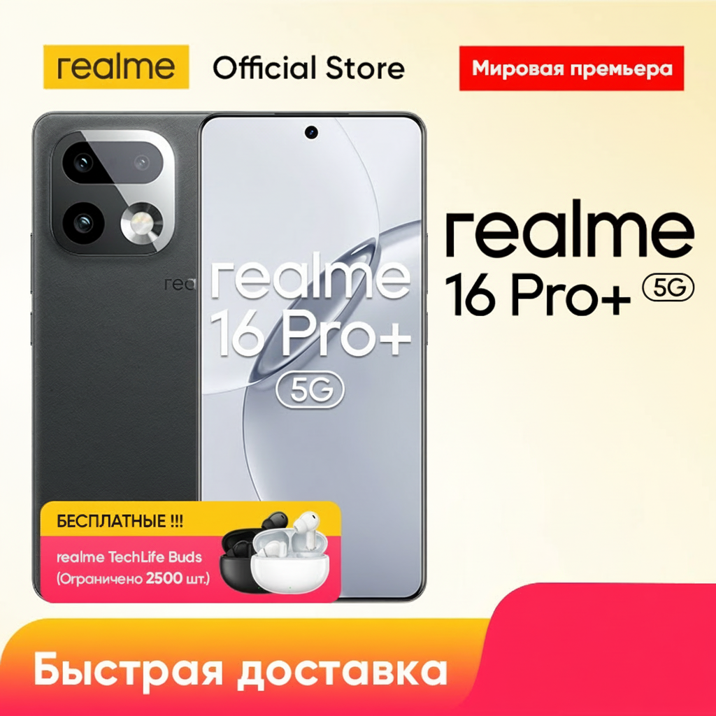 Смартфон Realme 16 Pro+ 5G, 8/256ГБ