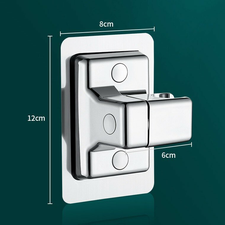 Держатель для душевой лейки без отверстий, фиксатор для душевой насадки, крепление для дождевого душа в ванной, регулируемый держатель для душевой лейки на стену