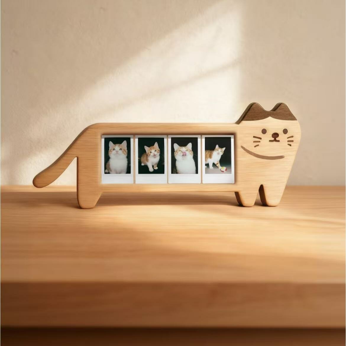 Милый котенок, деревянная фоторамка, запись фотографий четырех сезонов, фоторамка, сувениры, коллекция, декор, памятные подарки