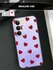 Чехол на Realme C85 / Реалми C85 с принтом Бордовые сердечки паттерн, прозрачный