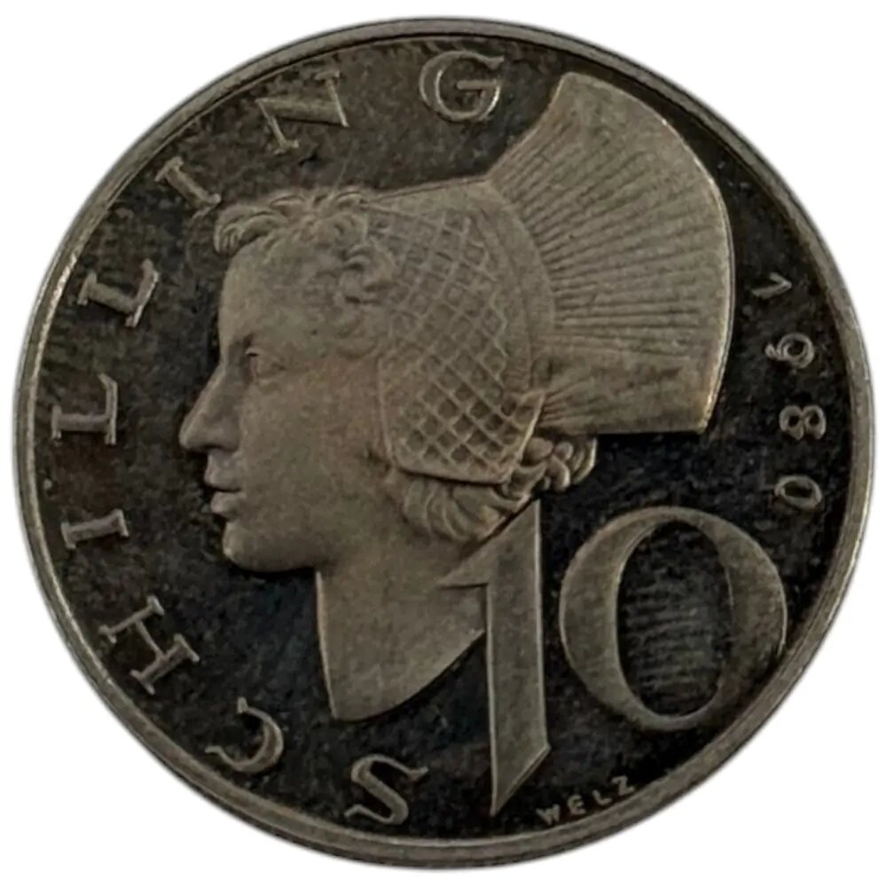 Австрия 10 шиллингов 1980 г. (Proof)