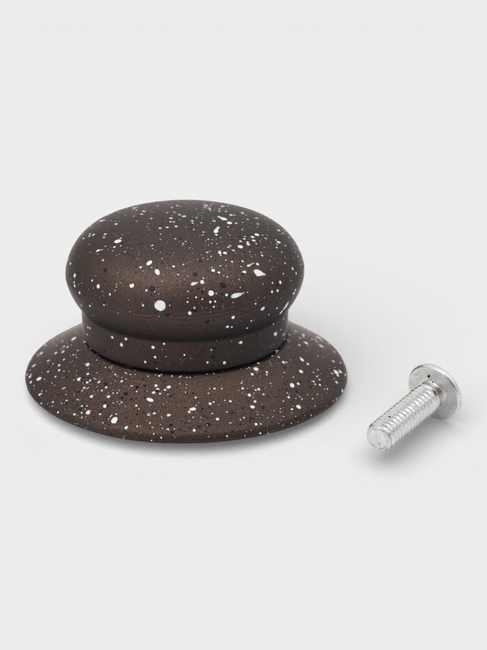 Ручка для крышки на посуду Magistro «Апикаль», d=6.2 см, пластик, коричневая