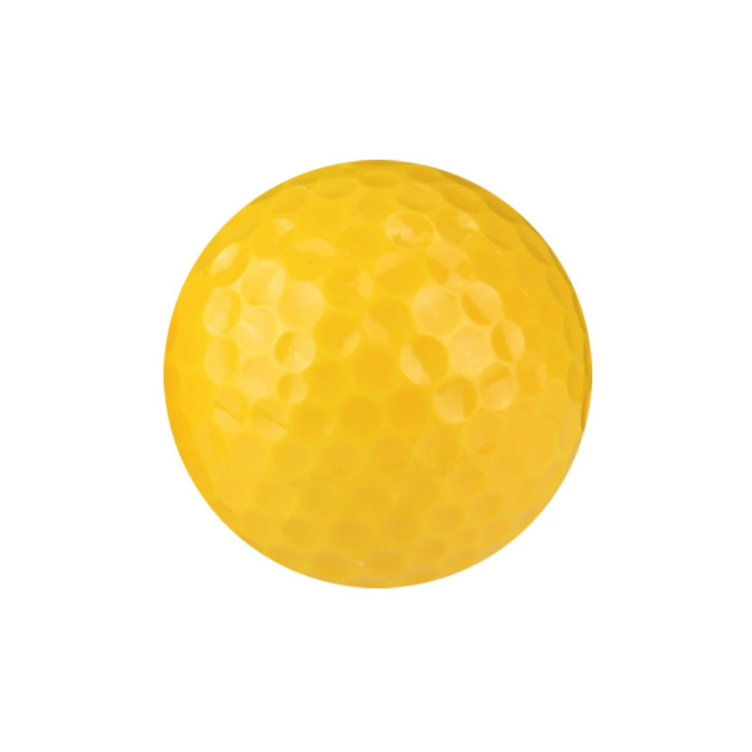 2 Layers Golf Floating Ball Float Water Range Outdoor Sports Golf Practice Training Balls Yellow, Diameter 42.67mm, Weight 40g, 332 Hole, Elasticity 80%, Synthetic Rubber Core + Synthetic Resin Outer, Floating in Water, Easy to Salvage, Long Distance