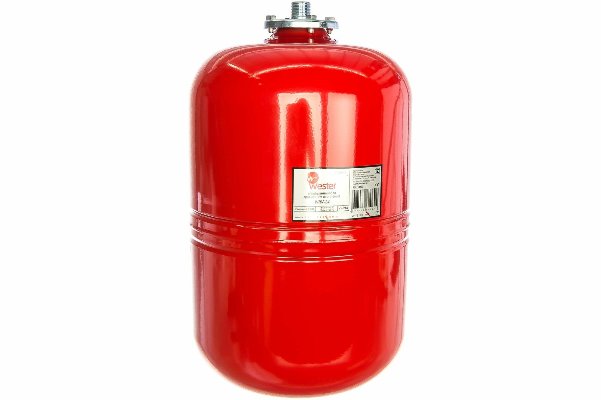 Расширительный бак Wester WRV 24 литра, 3/4", для систем отопления
