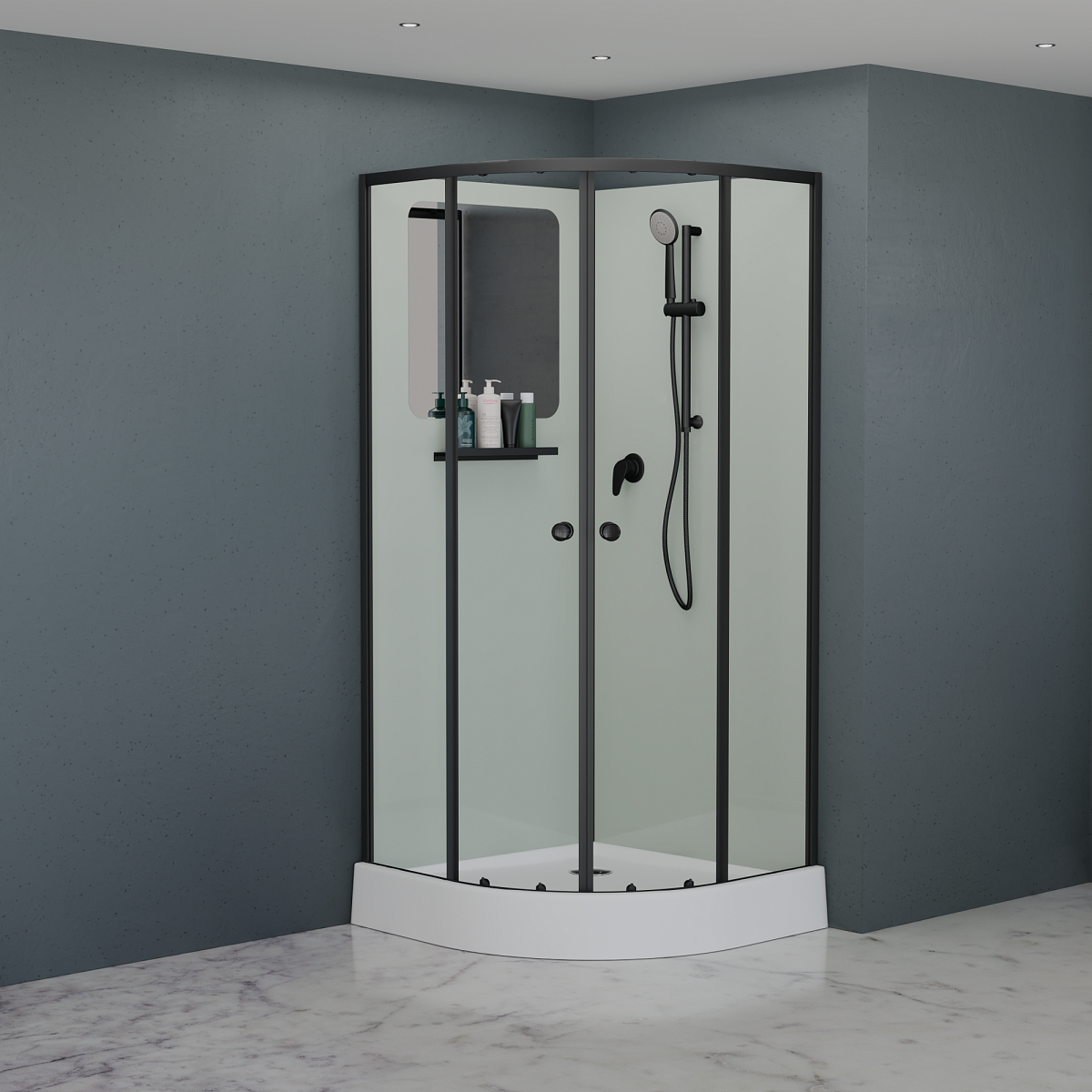 Душевая кабина RGW Andaman AN-208B 381320899-14 90x90 стекло прозрачное/профиль черный