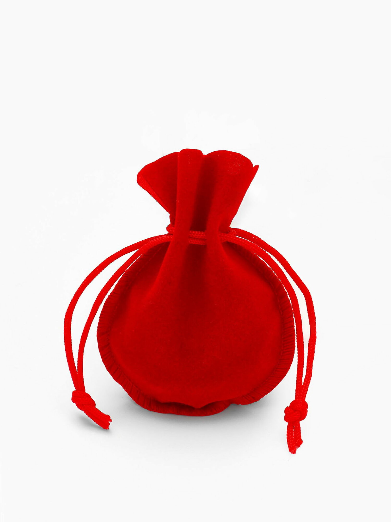 Мешочек бархатный, 7x9 см, красный, вид: мешочек подарочный, тематика праздника: новый год