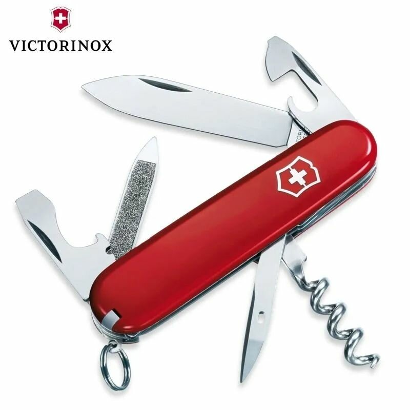 Sportsman 0.3803 Швейцарский нож самый легкий 8 функций 84 мм красный