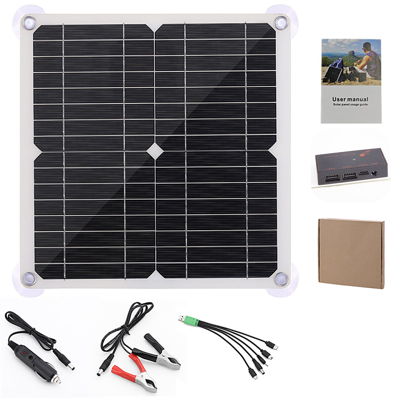 Трансграничные поставки солнечных панелей, панелей для зарядки автомобильных аккумуляторов с контроллерами, подходящих для кемперов и лодок.