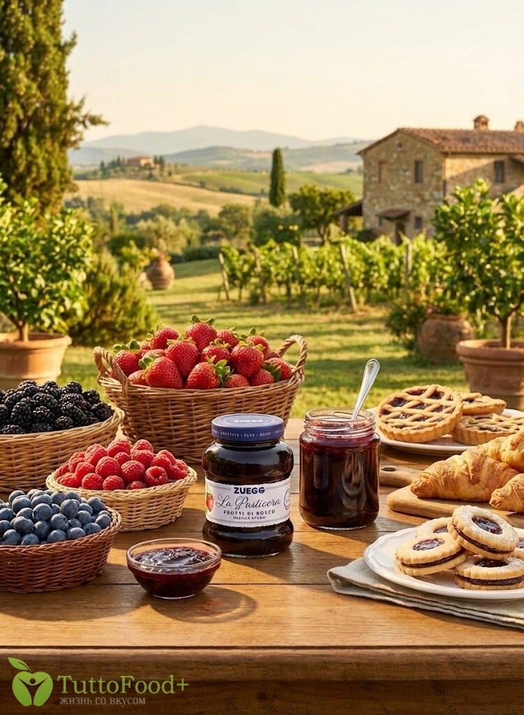 Конфитюр ZUEGG для выпечки из лесных ягод 700г