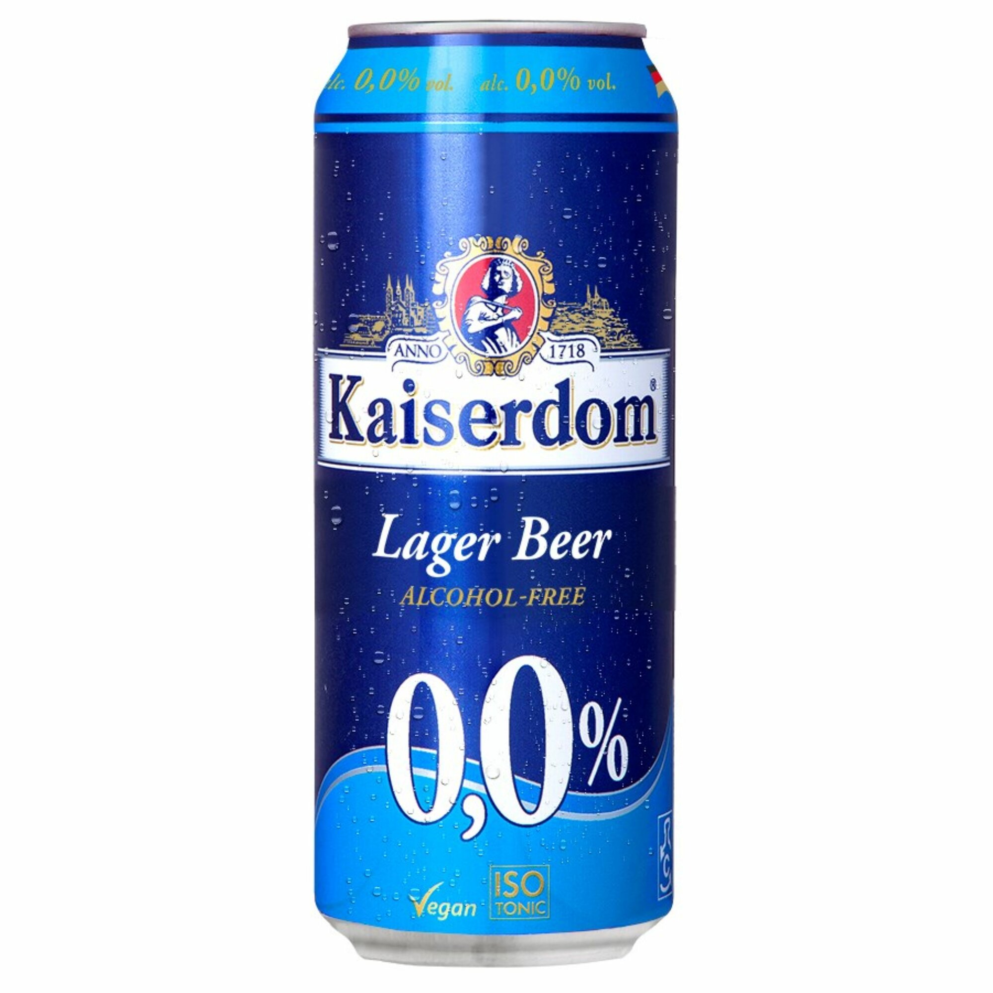Пиво KAISERDOM Lager Alcohol-Free безалкогольное ж/б 0,5л