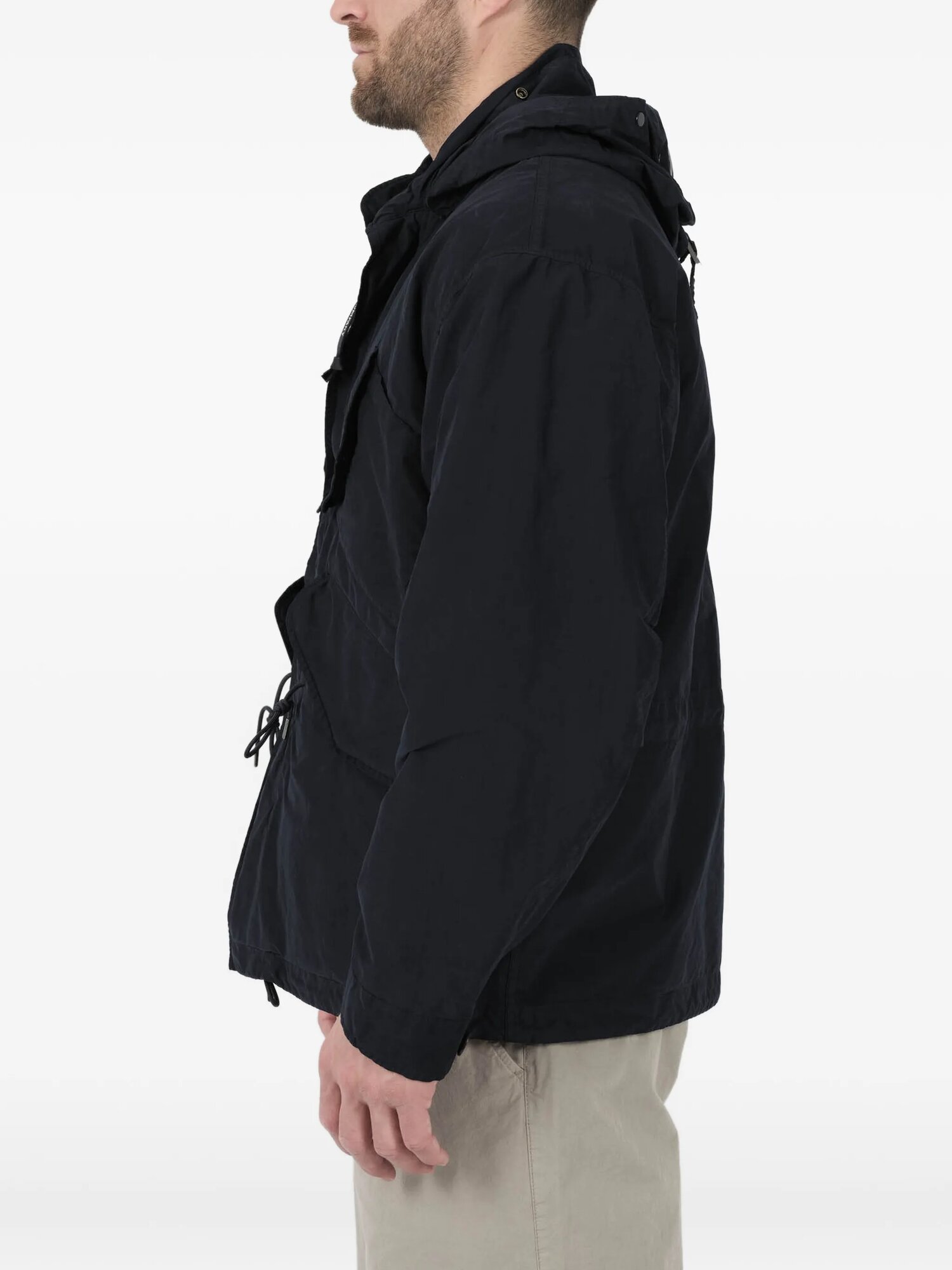 Куртка C.P. COMPANY Goggle hood jacket, размер M, black/black — фото 1