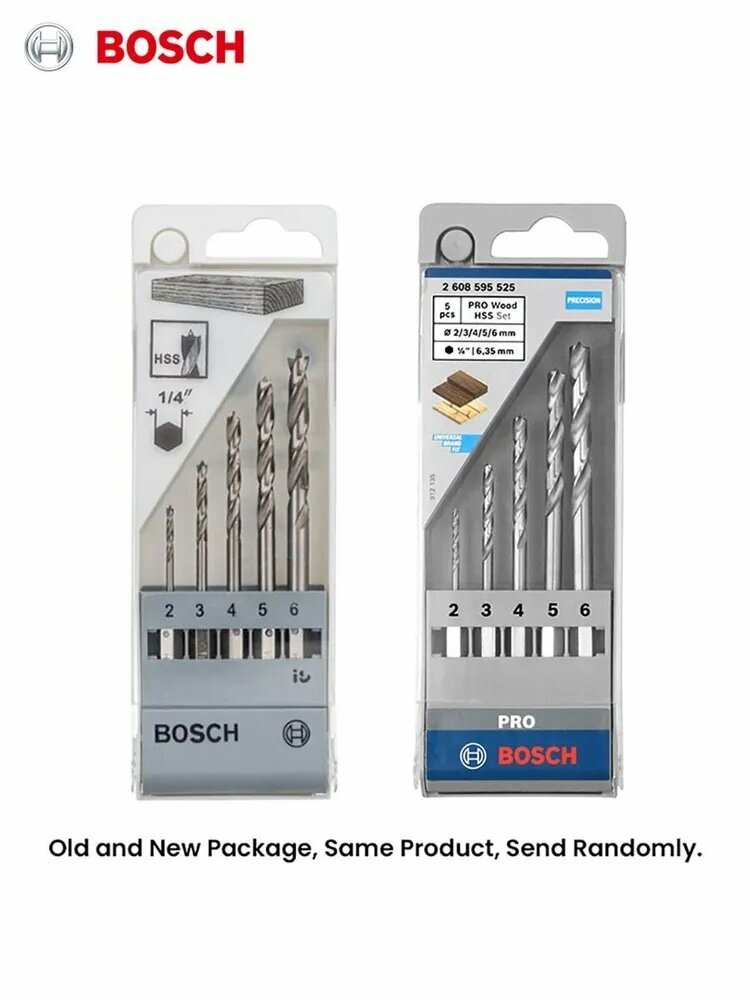 Аксессуары для электроинструментов Bosch Набор сверл с шестигранным хвостовиком 5шт