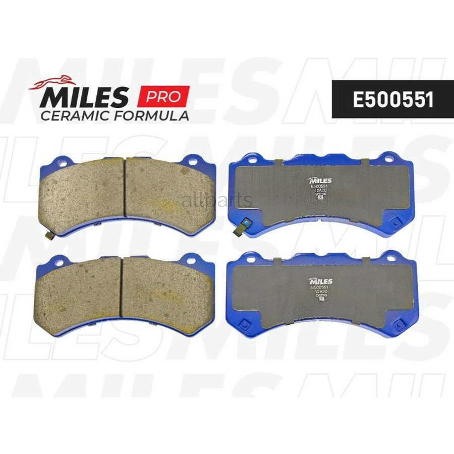 MILES E500551 Колодки тормозные JEEP GRAND CHEROKEE 10- передние Ceramic