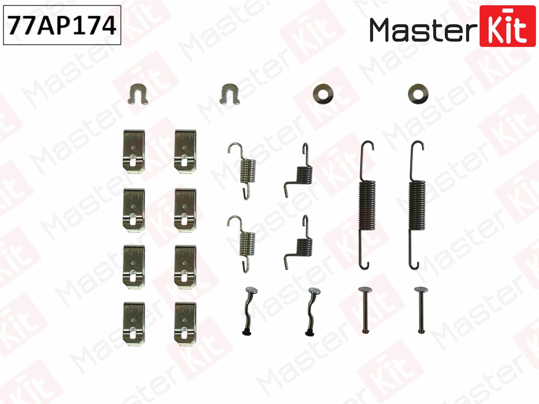 Комплект установочный барабанных колодок Nissan X-TRAIL T32 2013 - MASTERKIT 77AP174