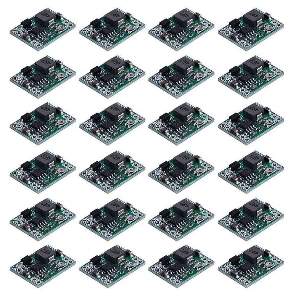 24PCS MP1584 DC-DC блок питания модуль 3A регулируемый понижающий преобразователь для замены 24V 12V 5V 3V