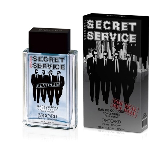 Brocard Secret Service Platinum 100 мл мужской одеколон / Брокард Секрет Сервис Платинум