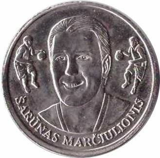 Медаль Литва 2011 Шарунас Марчюлёнис, баскетбол, коллекционная