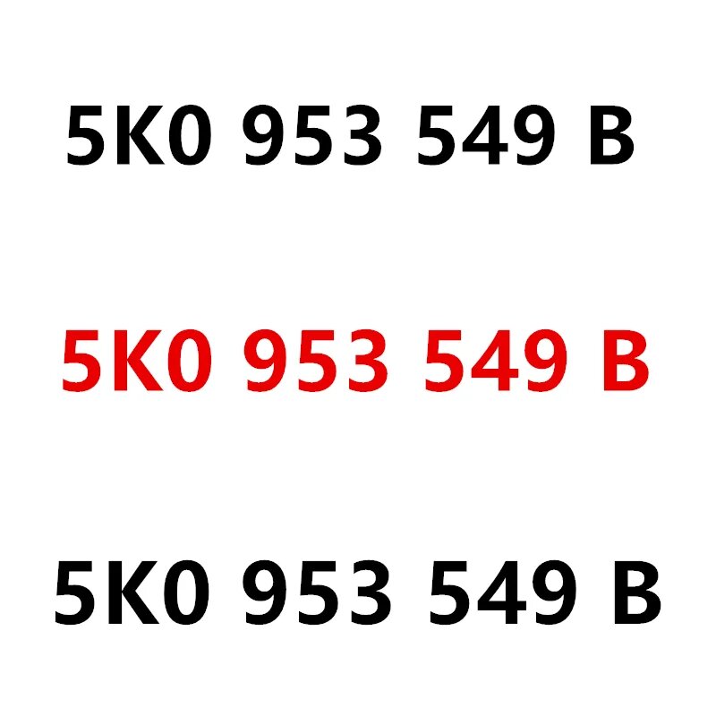 5K0953549B 5K0 953 549 B 5k0953549b 5k0 953 549 b 5k
