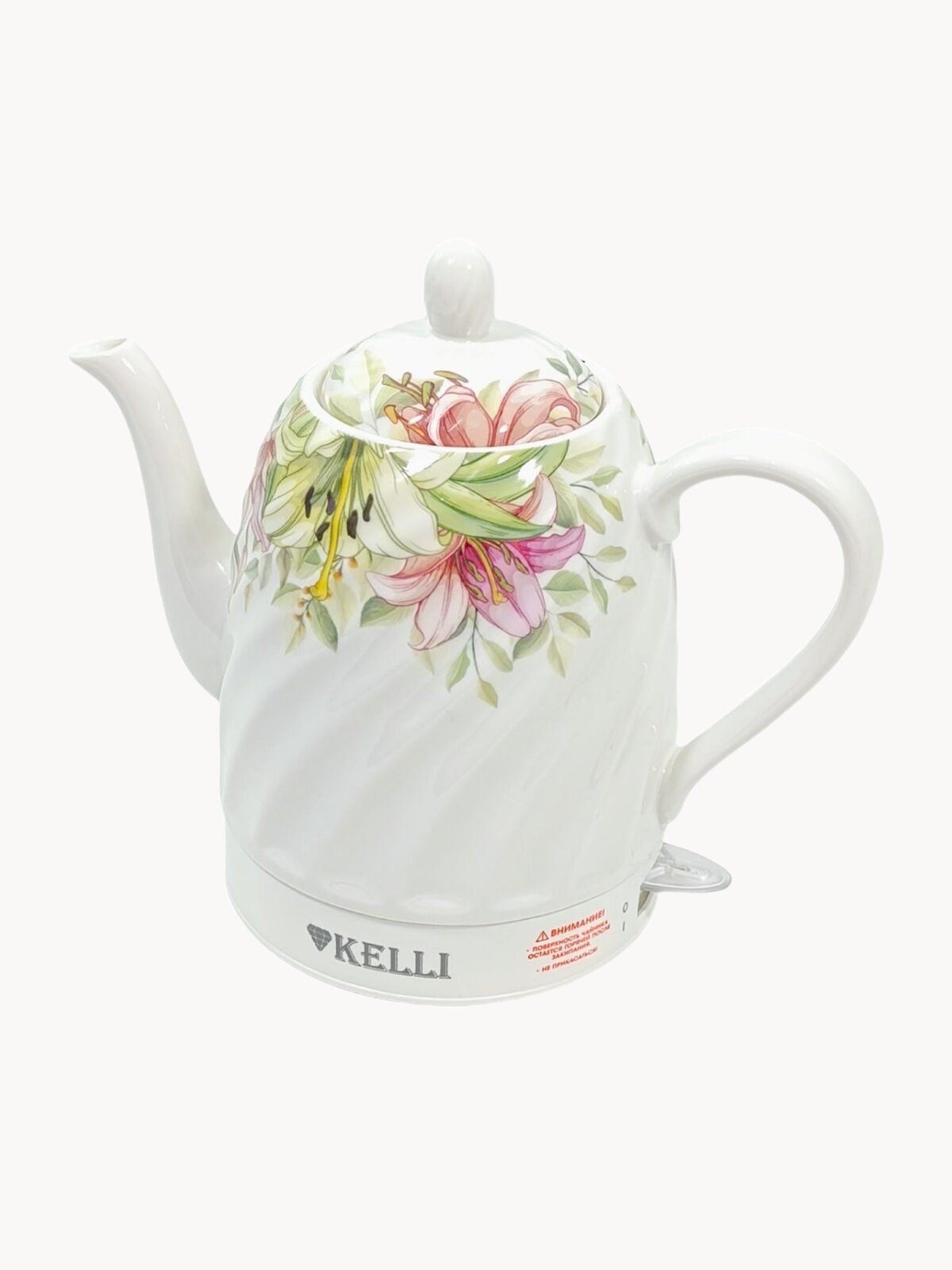 Чайник электрический керамический Kelli, Келли 1383, объем 1,7 литра