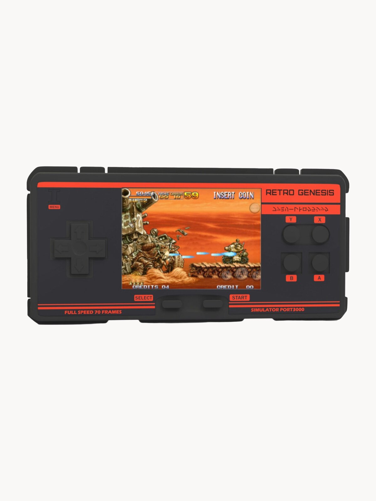 Игровая приставка Retro Genesis Port 3000, черно-красная (10 эмуляторов, 4000+игр, 3.0 экран, IPSSD-карта сохранения)