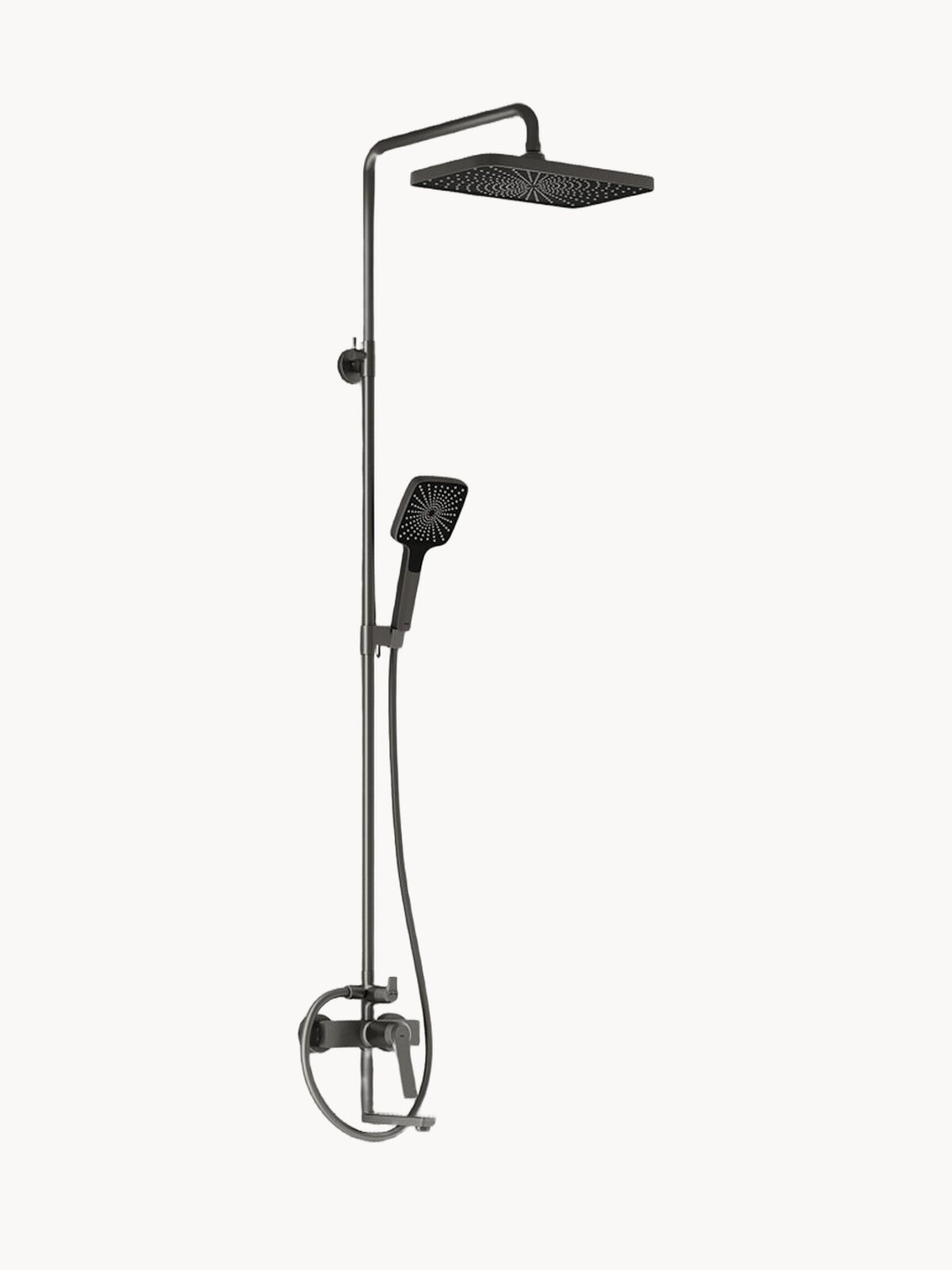 Душевая система IDDIS Parker PARGM3Fi06 с тропическим душем и изливом матовый графит