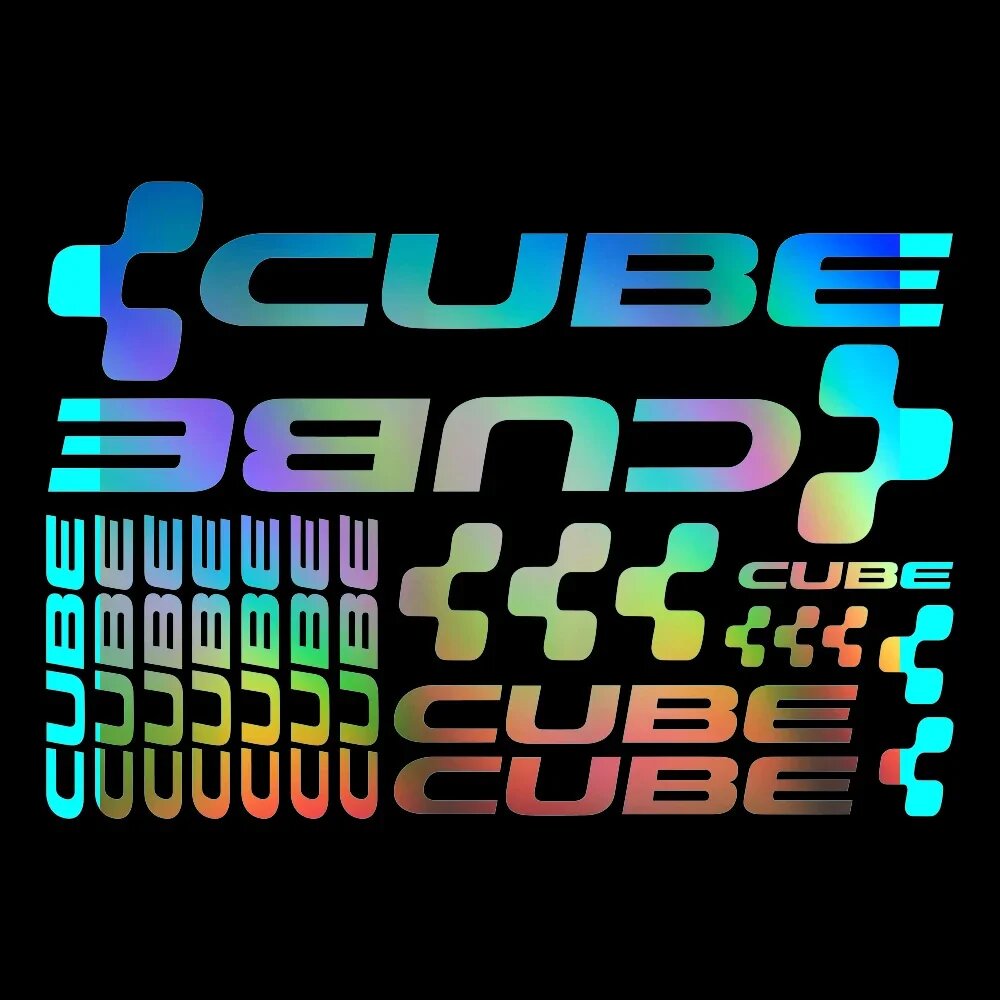 Наклейки Cube Adesivi Bici, цвет laser, 20 см
