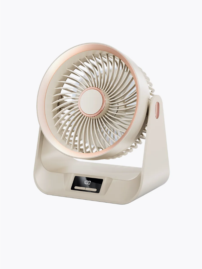 Вентилятор циркуляции воздуха, бесшумный, Серый