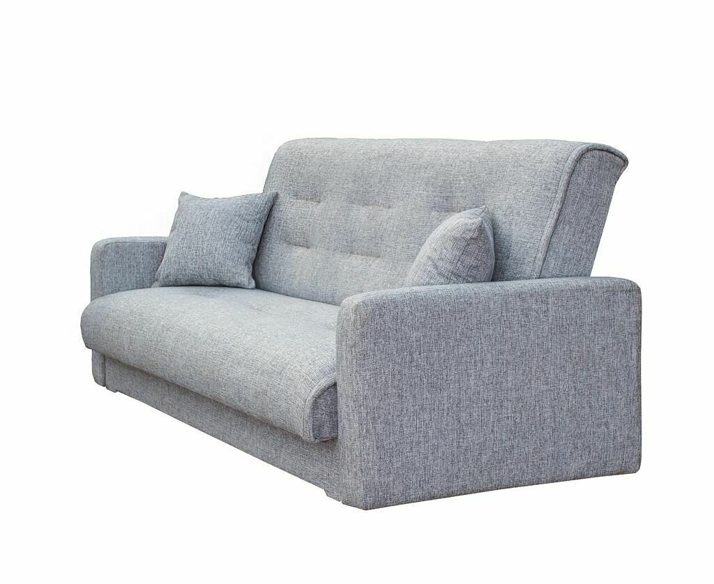 Диван Fotodivan Лондон 120 Рогожка полностью Серый Размеры: Высота 900мм Глубина 950мм Ширина 2150мм